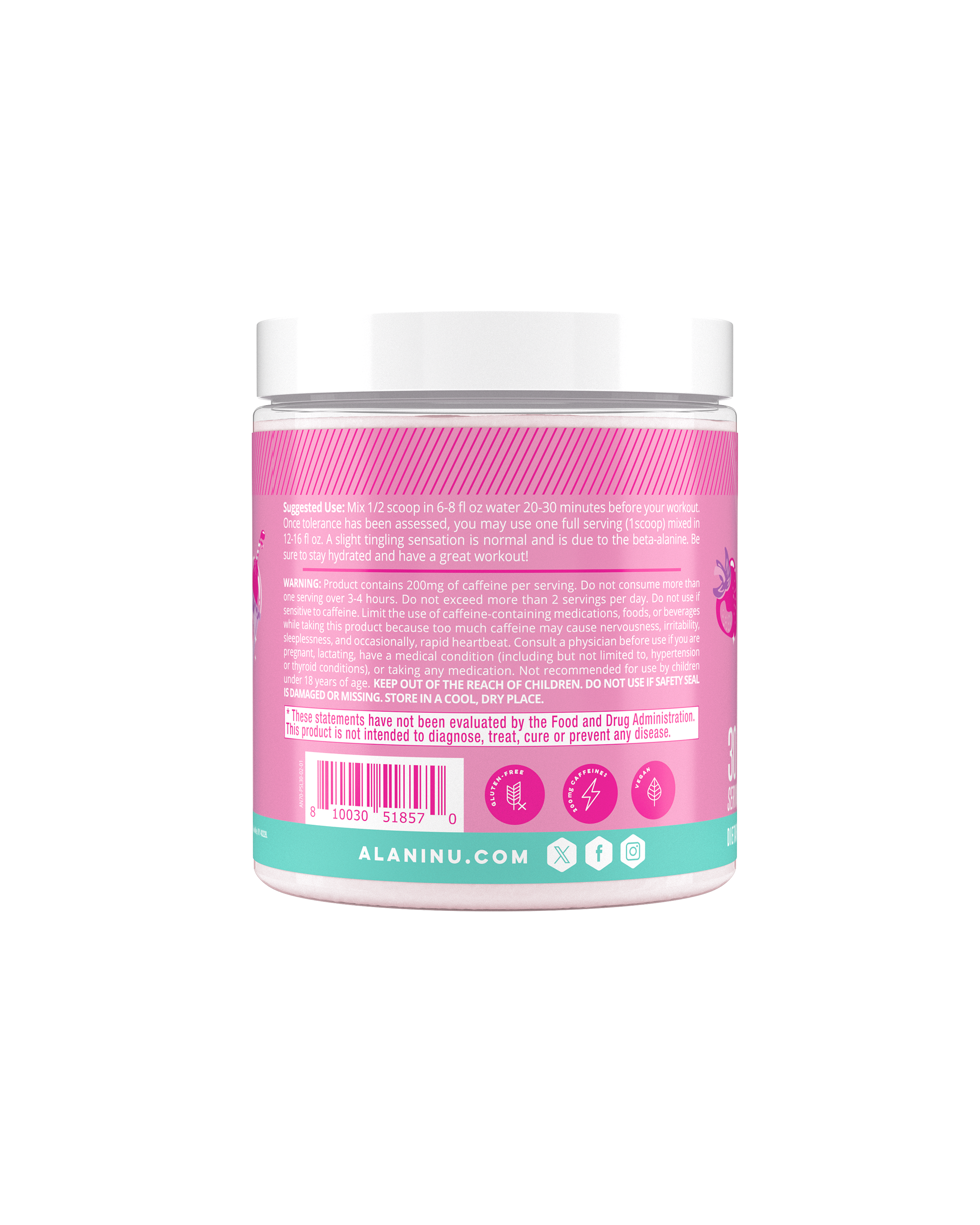 Pre-Workout - Pink Slush - Alani Nu