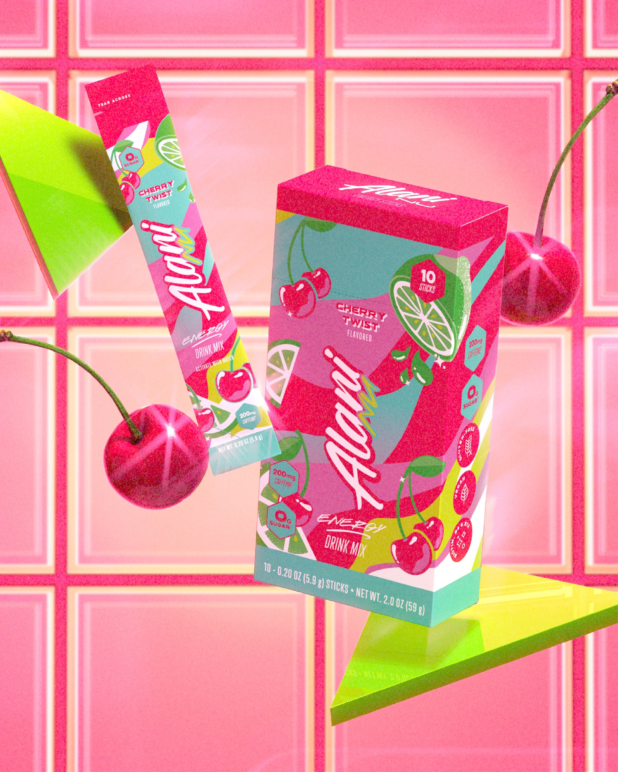 Alani Nu Juicy Peach Energy Sticks 10-Pack