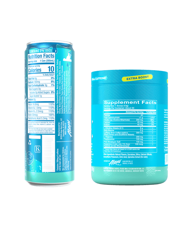 Energy Drink & Pre-Workout+ - Blue Slush - Alani Nu