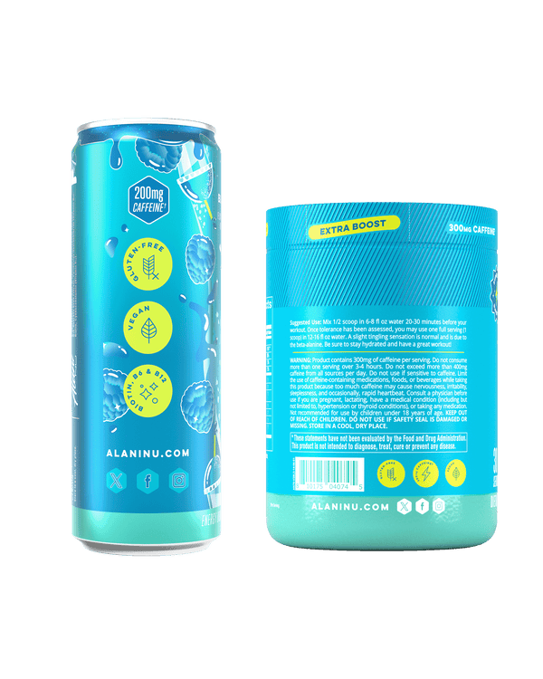 Energy Drink & Pre-Workout+ - Blue Slush - Alani Nu