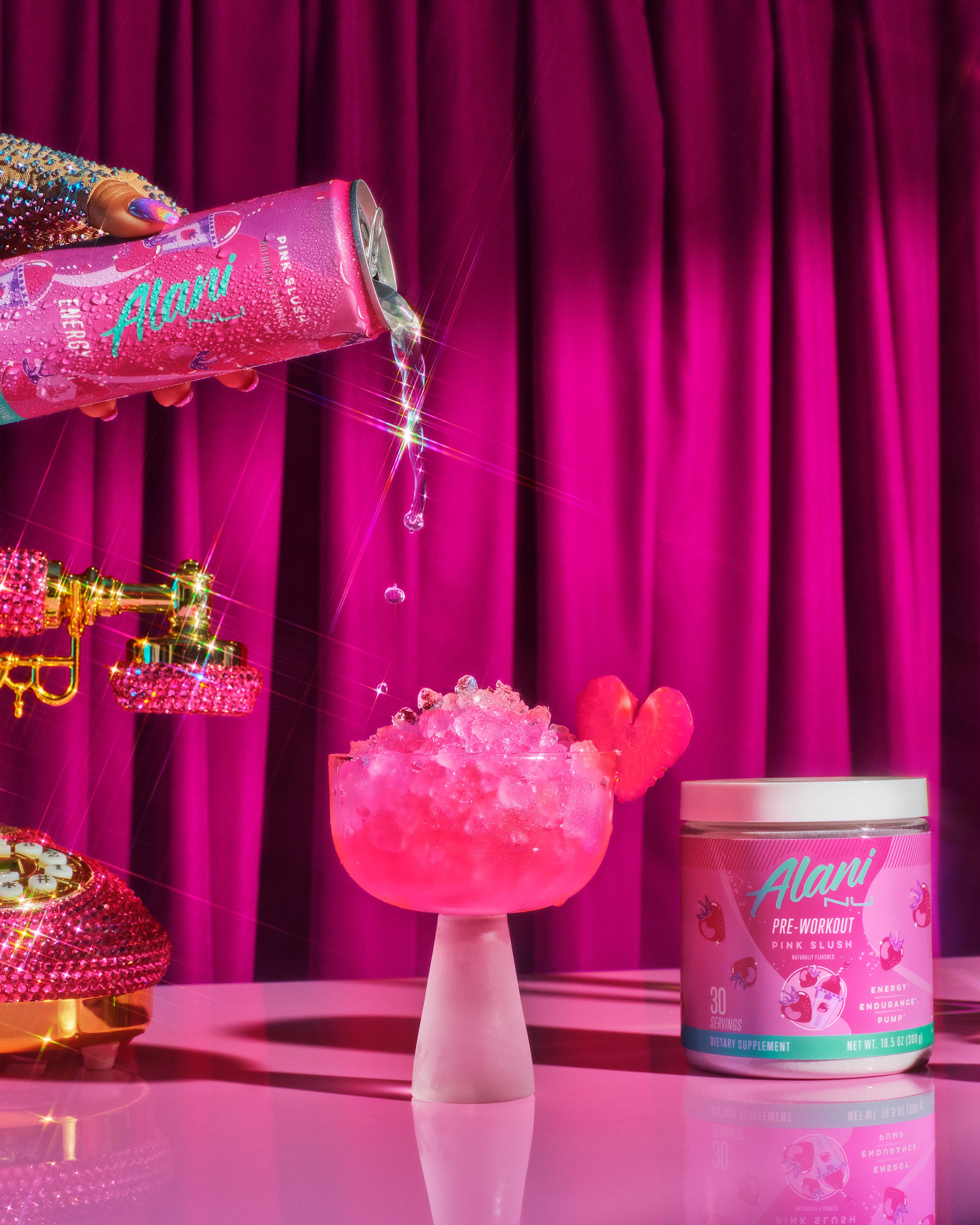 Energy Drink & Pre-Workout - Pink Slush - Alani Nu