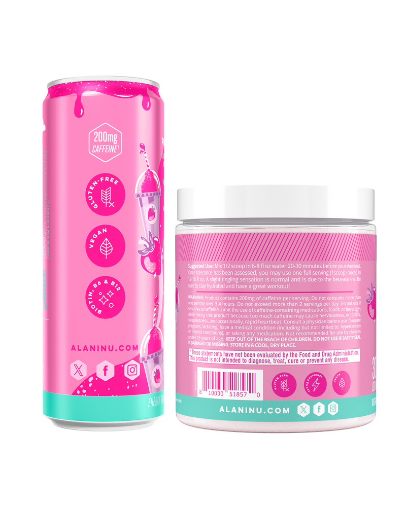 Energy Drink & Pre-Workout - Pink Slush - Alani Nu