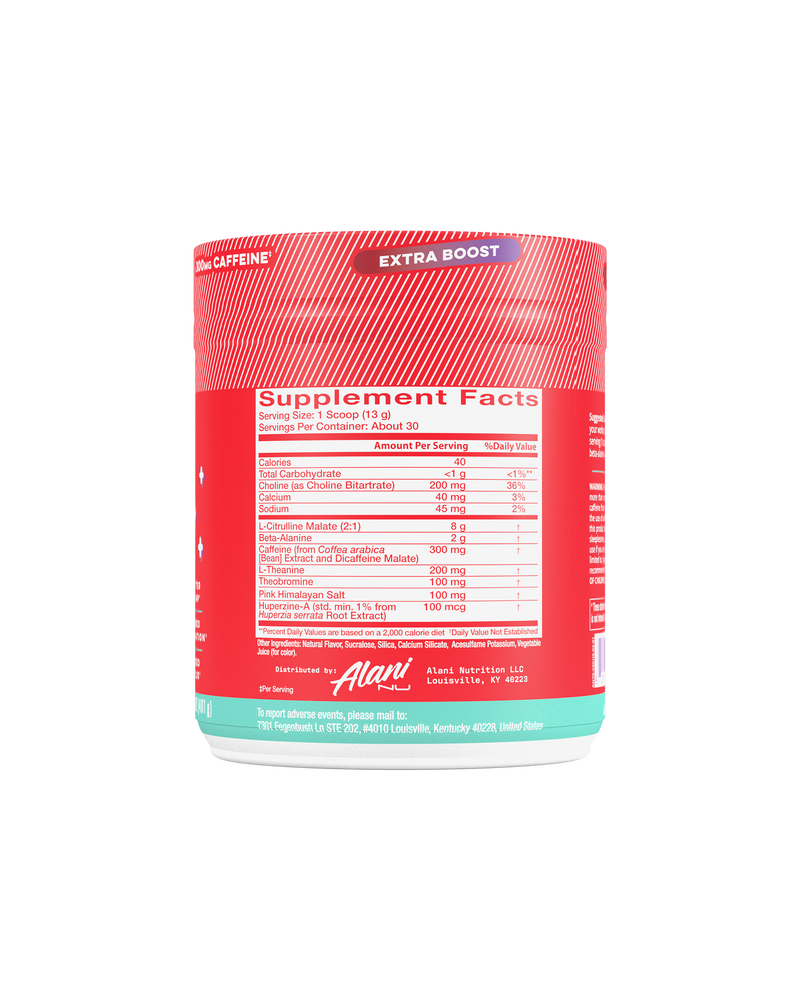 Pre-Workout+ - Blue Slush - Alani Nu